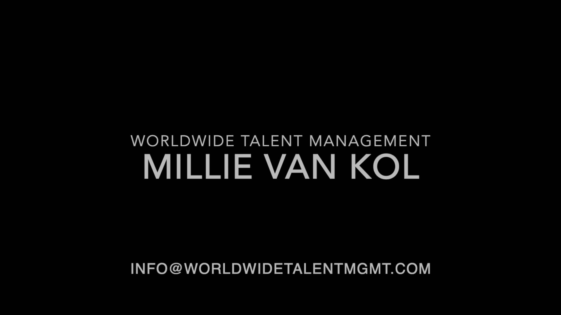 Demo reel - Millie van Kol on Vimeo