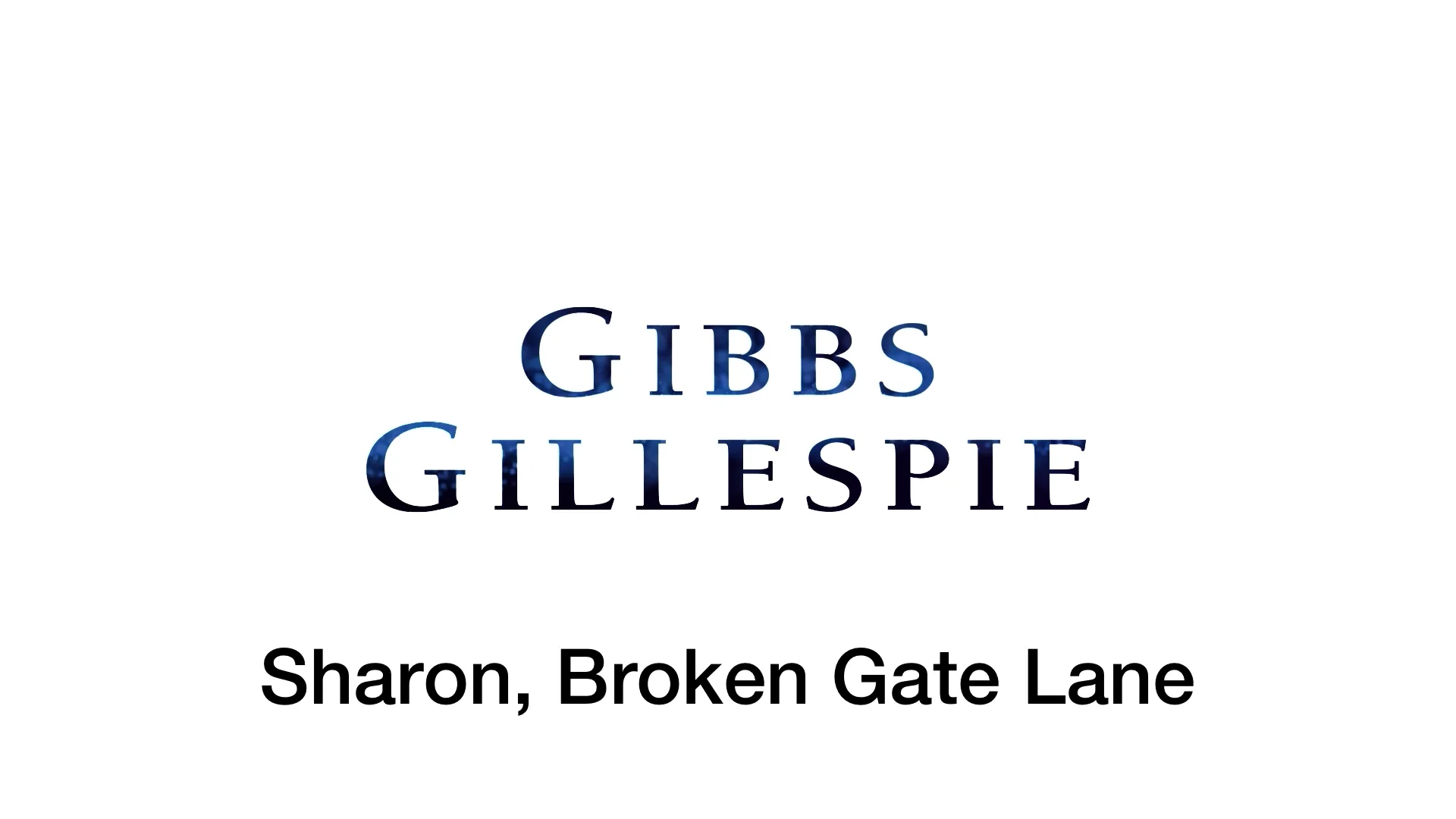 Sharon, Broken Gate Lane on Vimeo