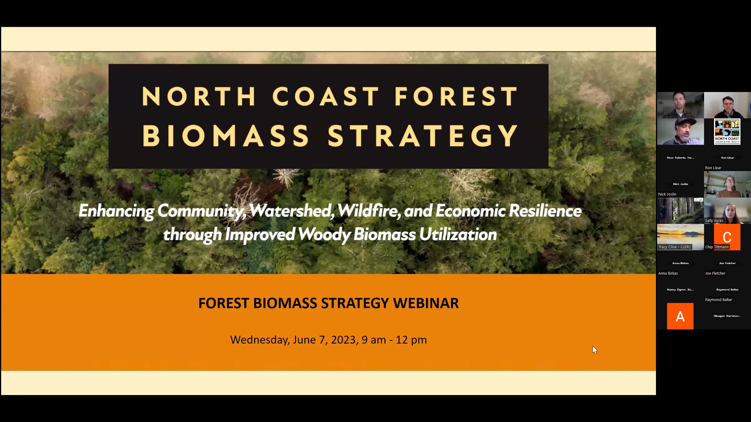 North Coast Forest Biomass Strategy Webinar, June 7, 2023 on Vimeo