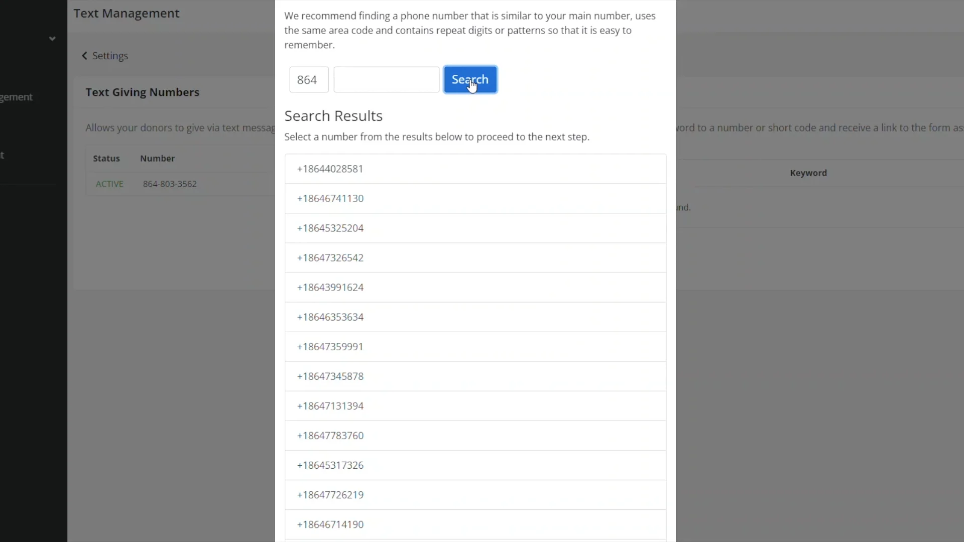 How to Setup Text Giving