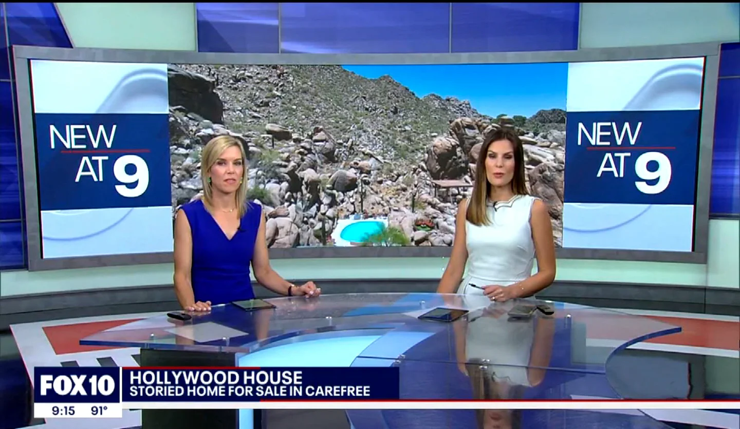 Fox 10's Brian Webb shows this Carefree Home with a Hollywood connection