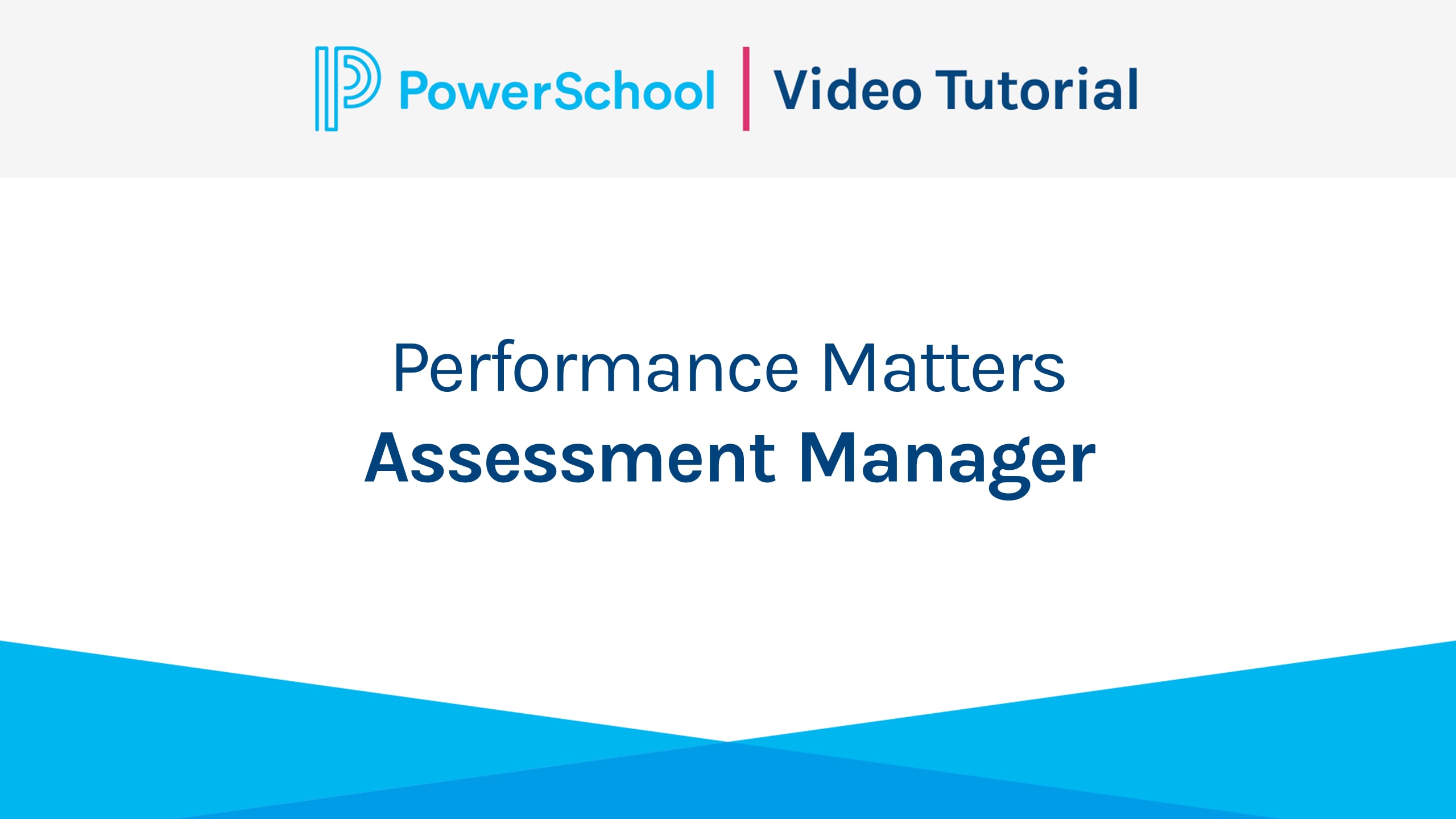 Performance Matters Video Tutorials - Assessment Manager on Vimeo