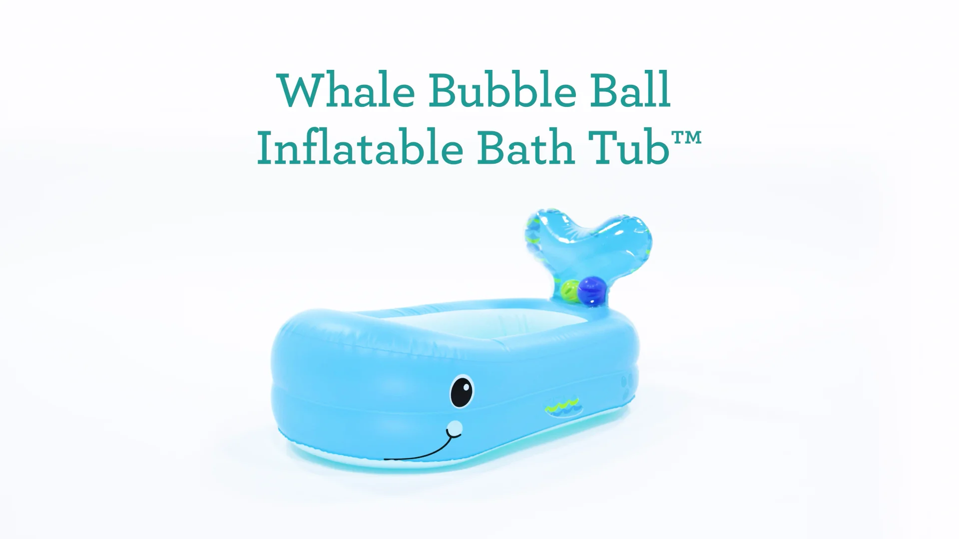 Whale Bubble Bath Inflatable Bath Tub™ Blue on Vimeo