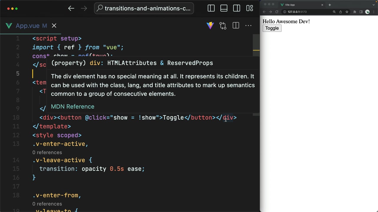 The Vue Transition Appear Prop - A Vue.js Lesson From our Vue.js... The Vue Transition Appear Prop - A Vue.js Lesson From our Vue.js...
