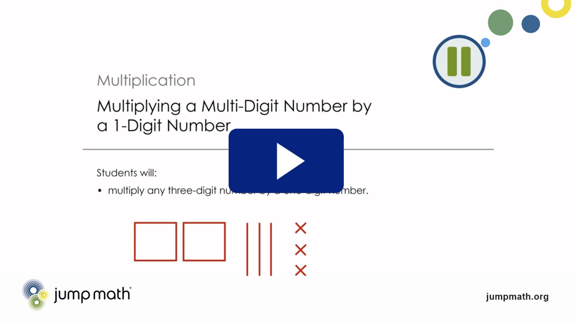 Multiplying a Multi-Digit Number by a One-Digit Number – JUMP Math Canada