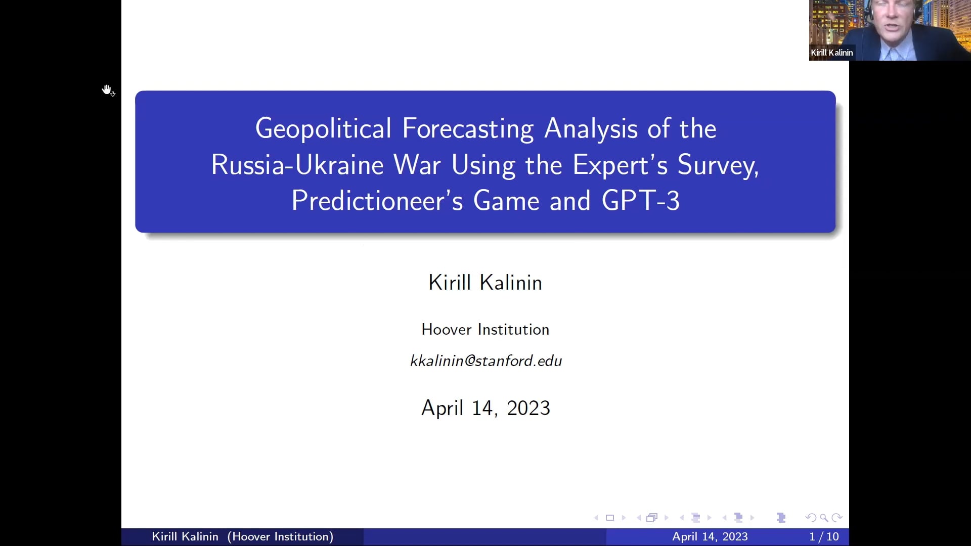 Geopolitical Forecasting Analysis of the Russia-Ukraine War Using the ...