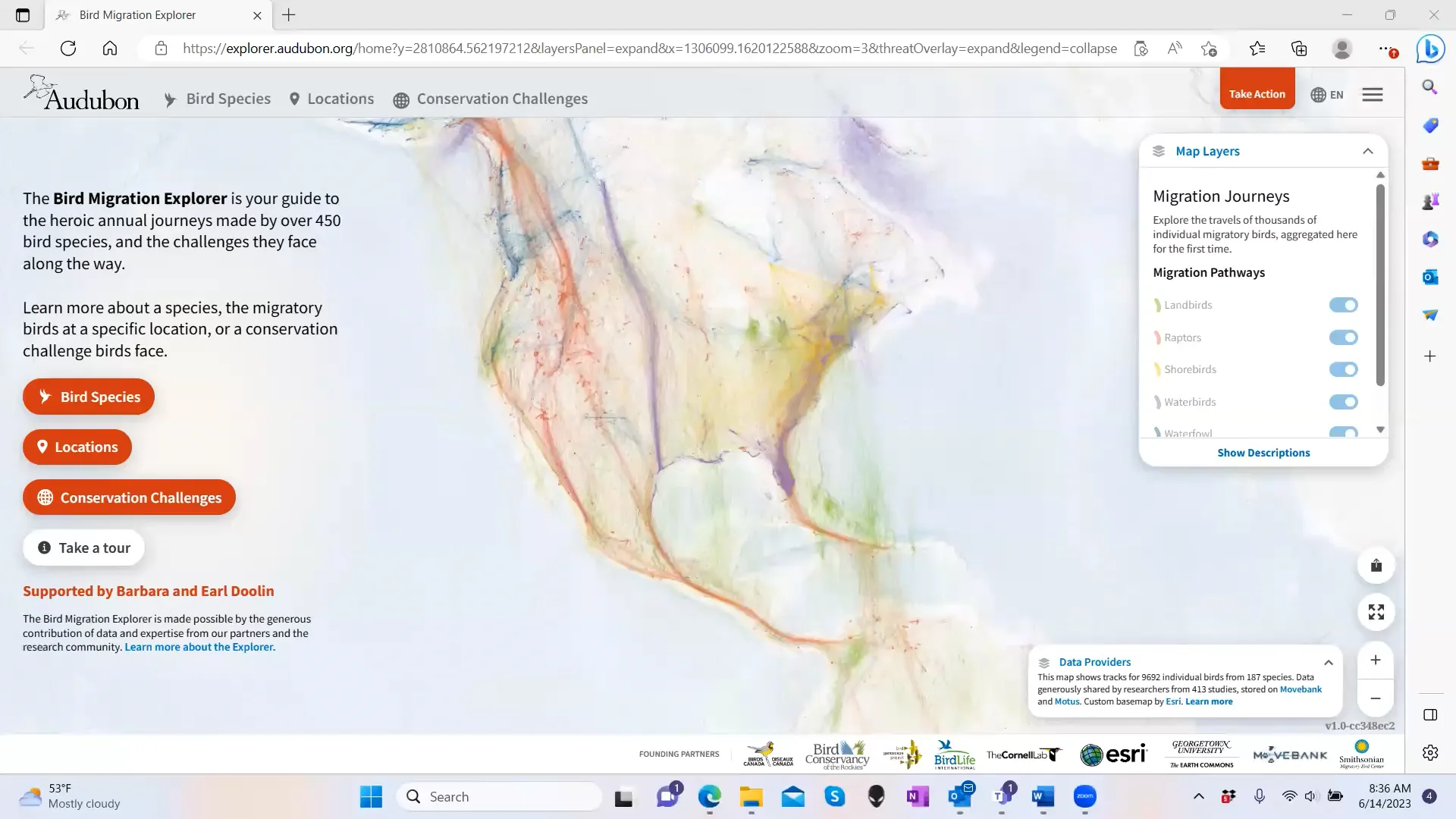 Snowy Plover Migration Map on Vimeo