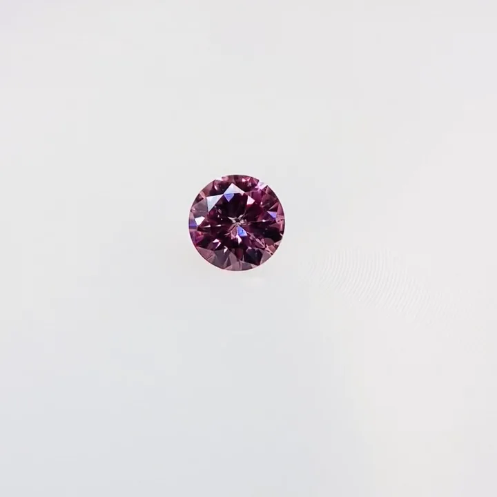 FANCY VIVID PURPLISH PINK 0.066ct RD/RT2136/CGL