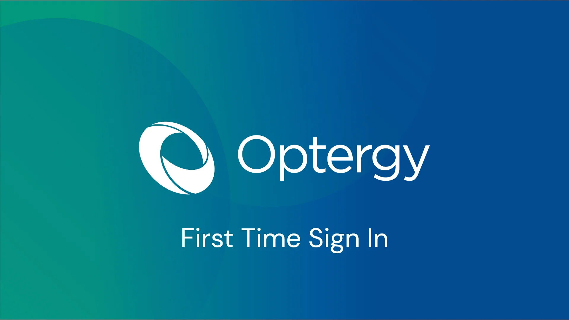 Tutorial 16.1 First Time Sign In