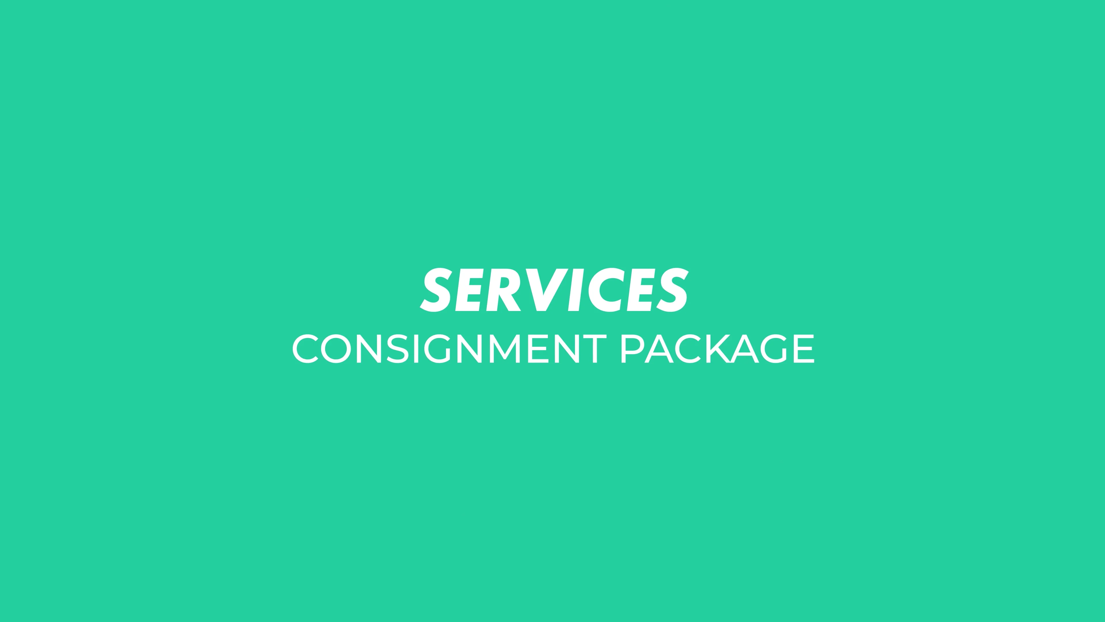 CONSIGNMENT PACKAGE (English)