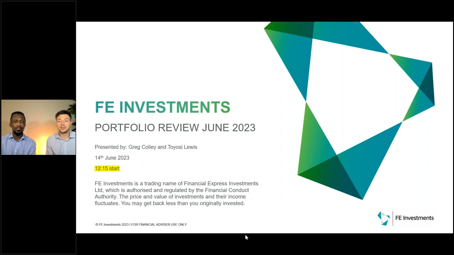 FE Investments Mosaic Review Webinar June 2023 on Vimeo