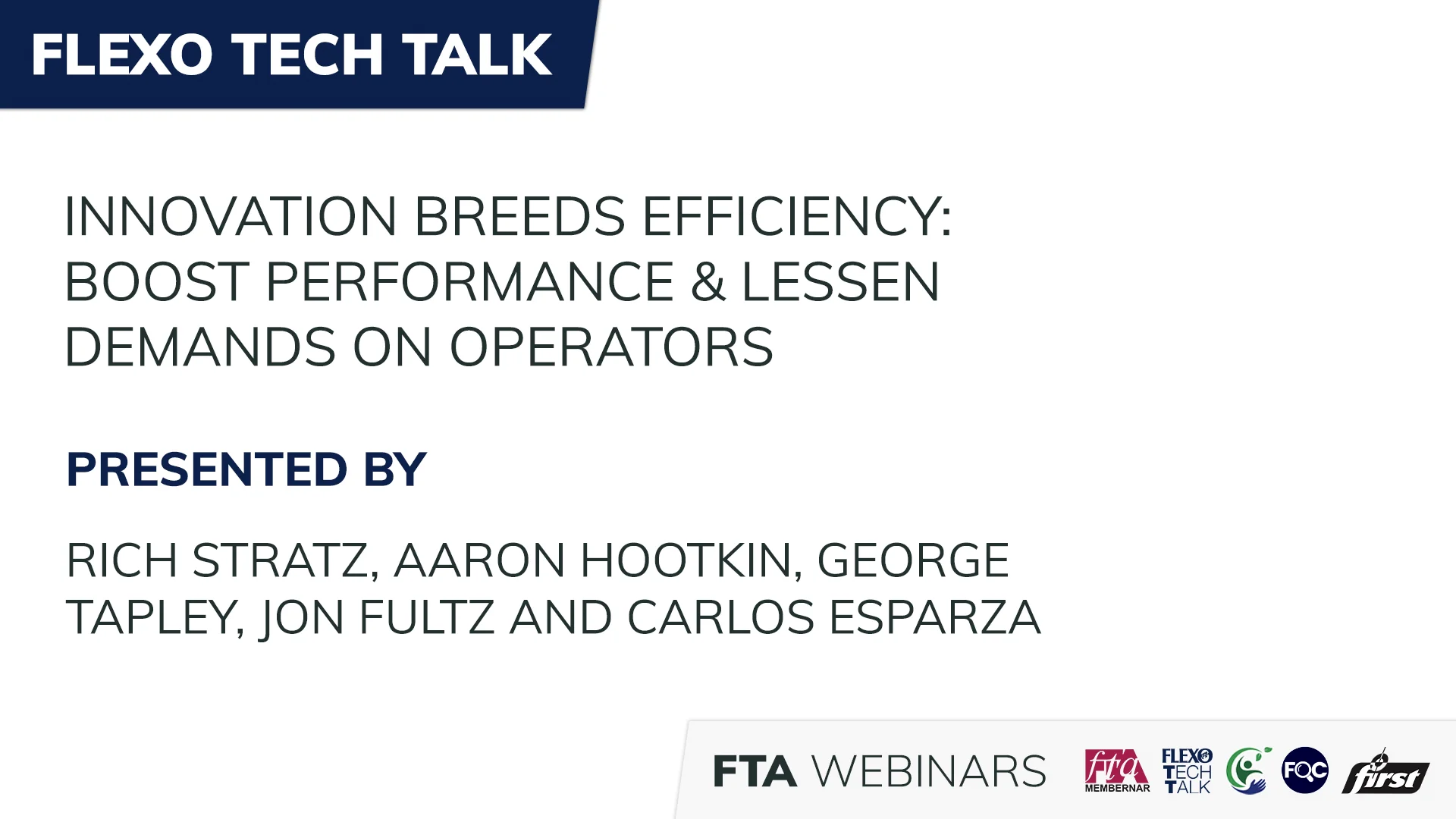 TECH TALK - 6-13-23 FLEXO Tech Talk on Vimeo