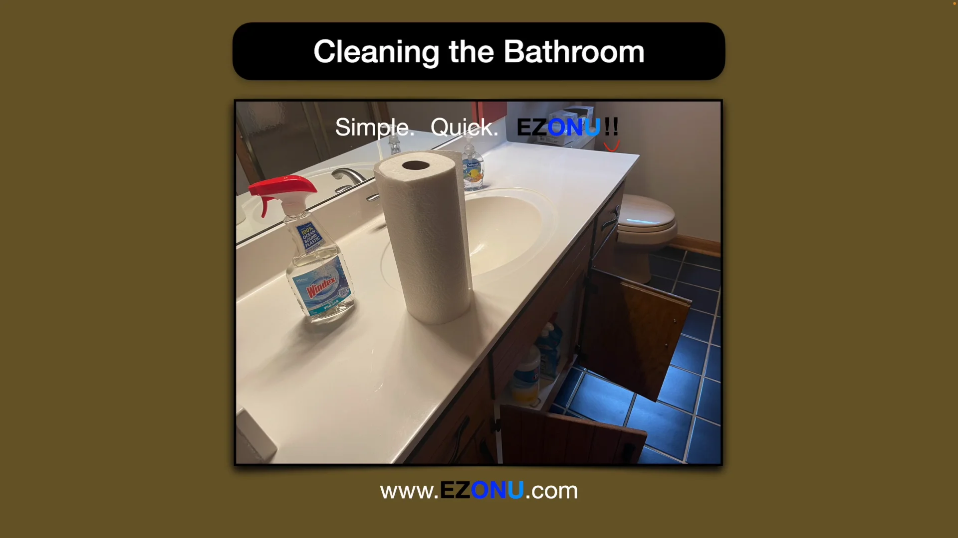 Cleaning the Bathroom on Vimeo
