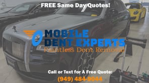 Mobile Dent Repair Service | Paintless Dent Repair- Mobile Dent Experts