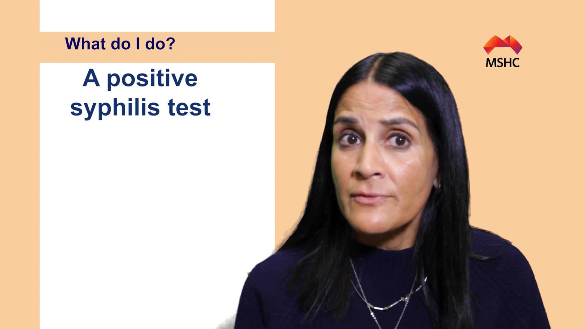 Syphilis - A test is positive, what do I do? on Vimeo
