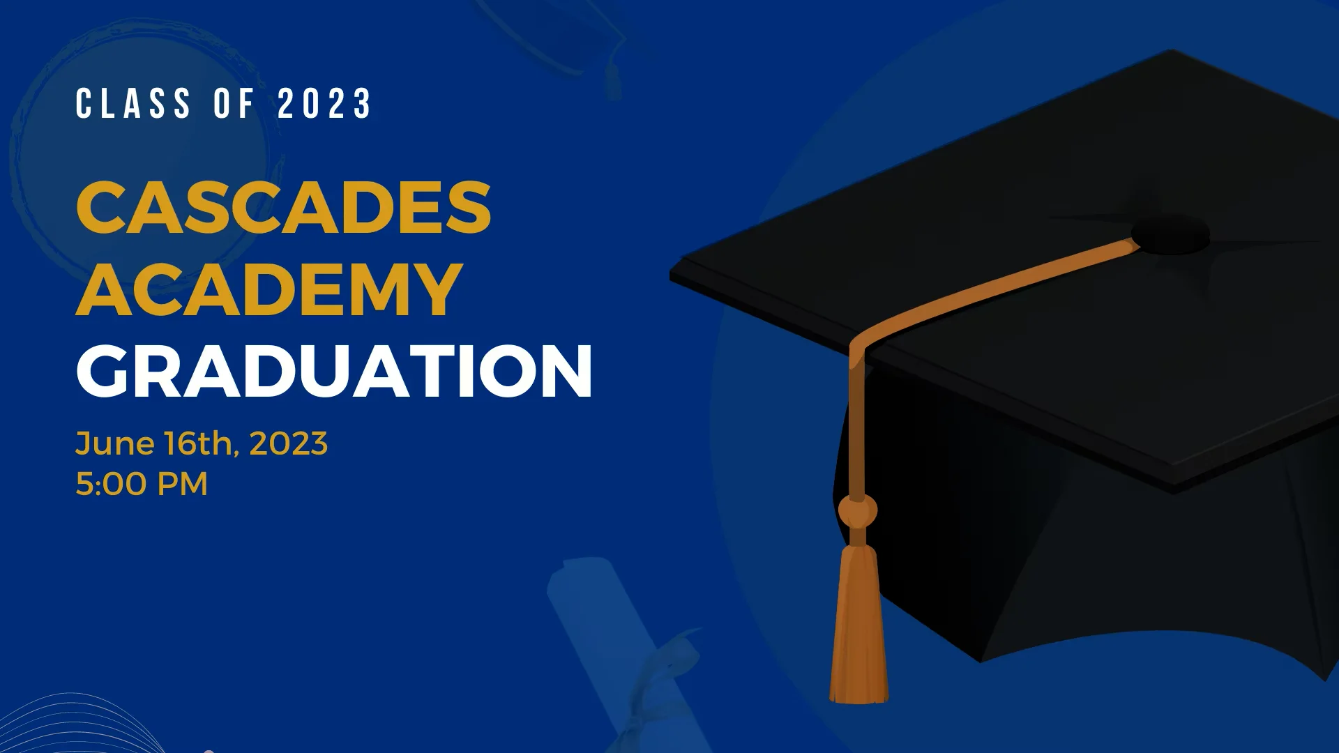 2023 Cascades Academy Graduation on Vimeo