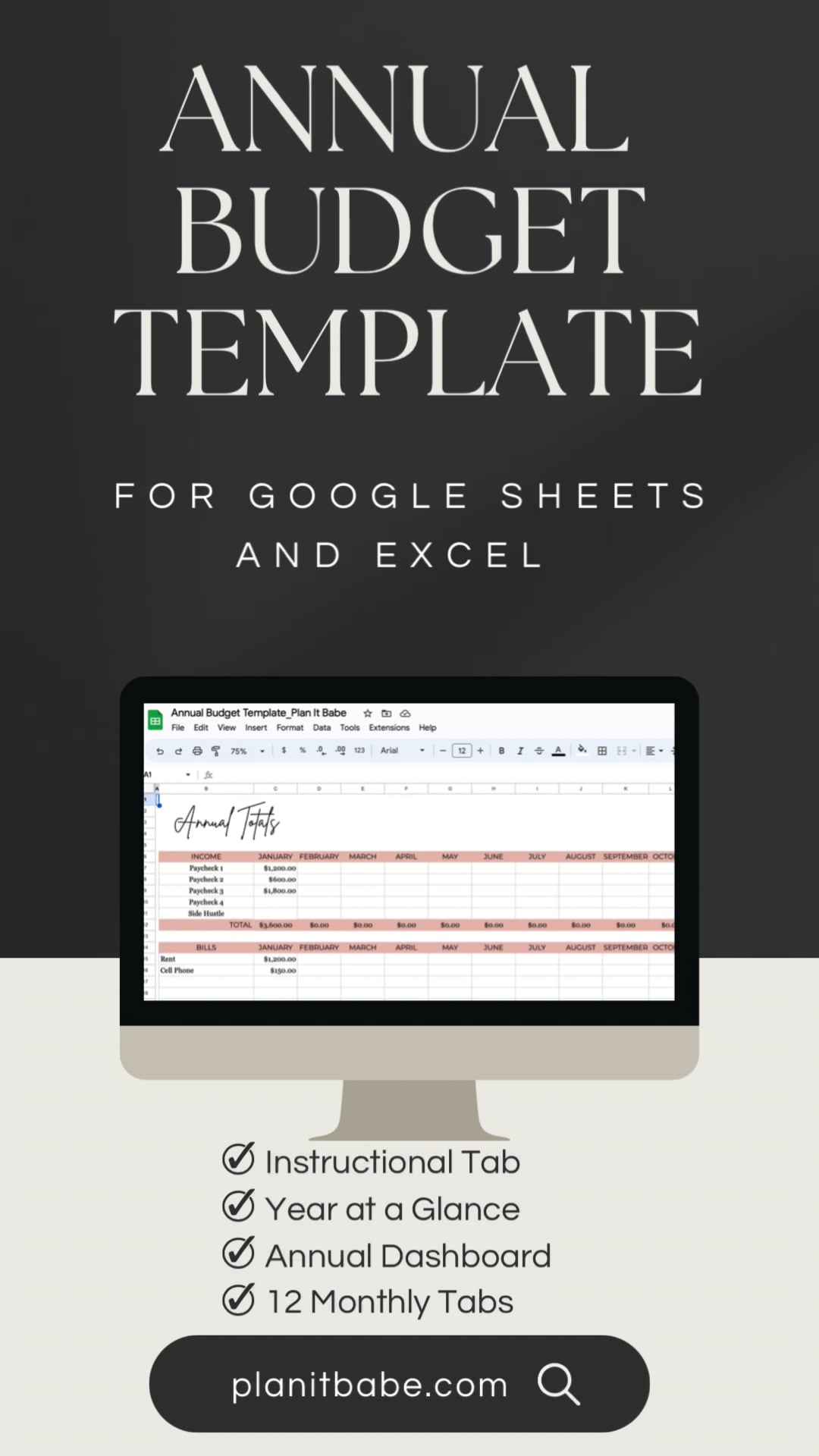 Annual Budget Template on Vimeo