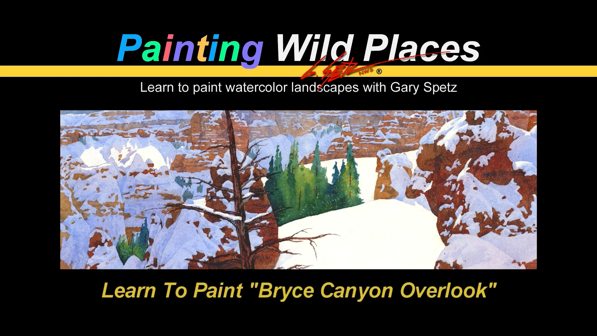Watch Learn To Paint Bryce Canyon Overlook With Watercolors Online ...