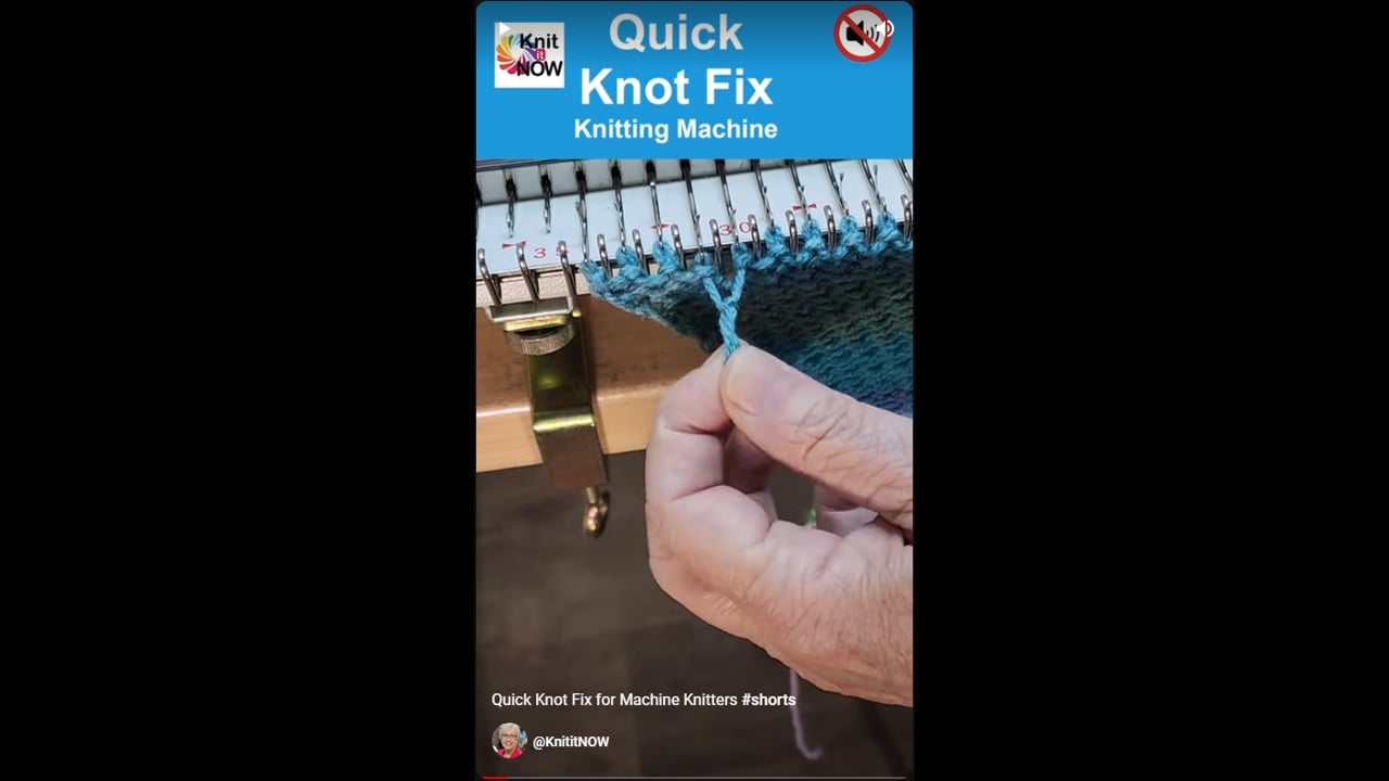 Quick Knot Fix | Machine Knitting Tutorial