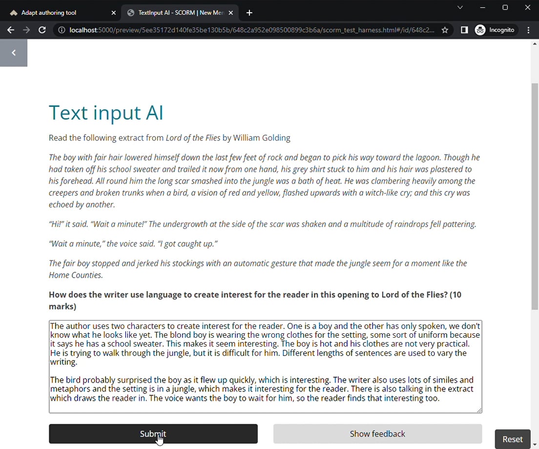 TextInput AI - Demo on Vimeo