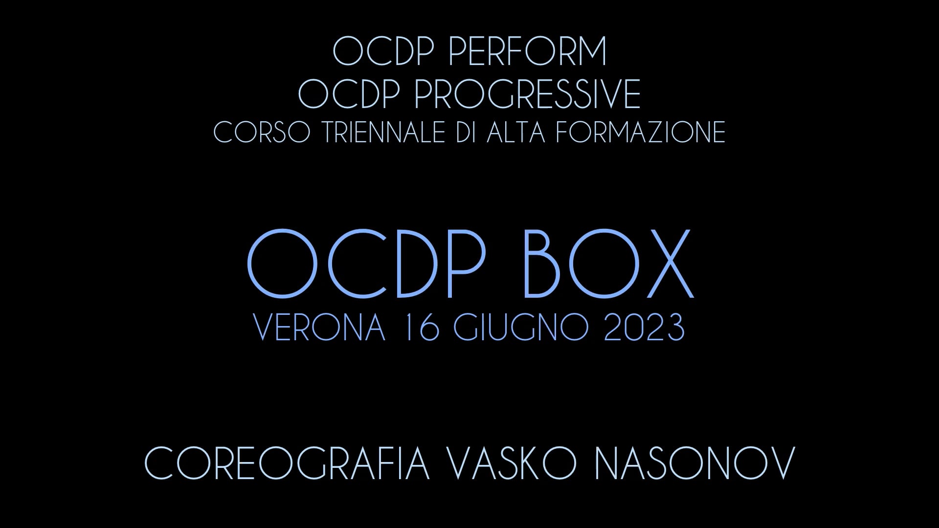 OCDP BOX - Giugno 2023 on Vimeo