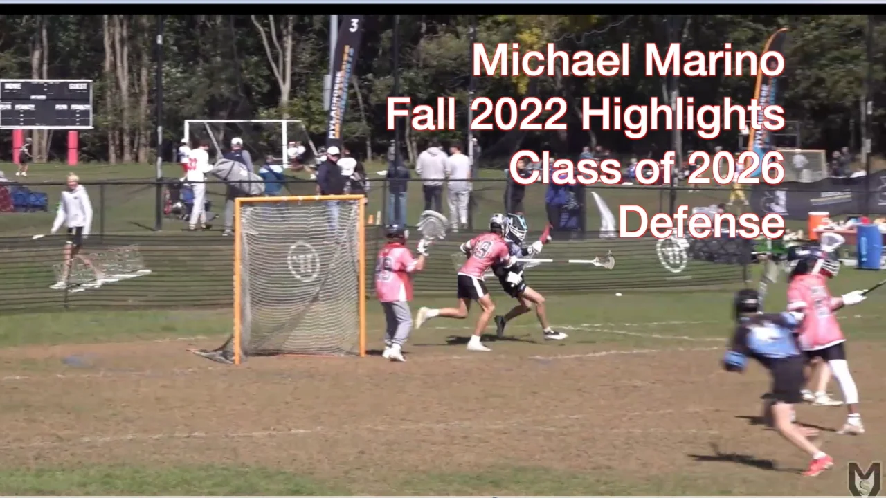 Michael Marino 2022 Fall Lacrosse Highlights (Don Bosco Prep - 2026 ...