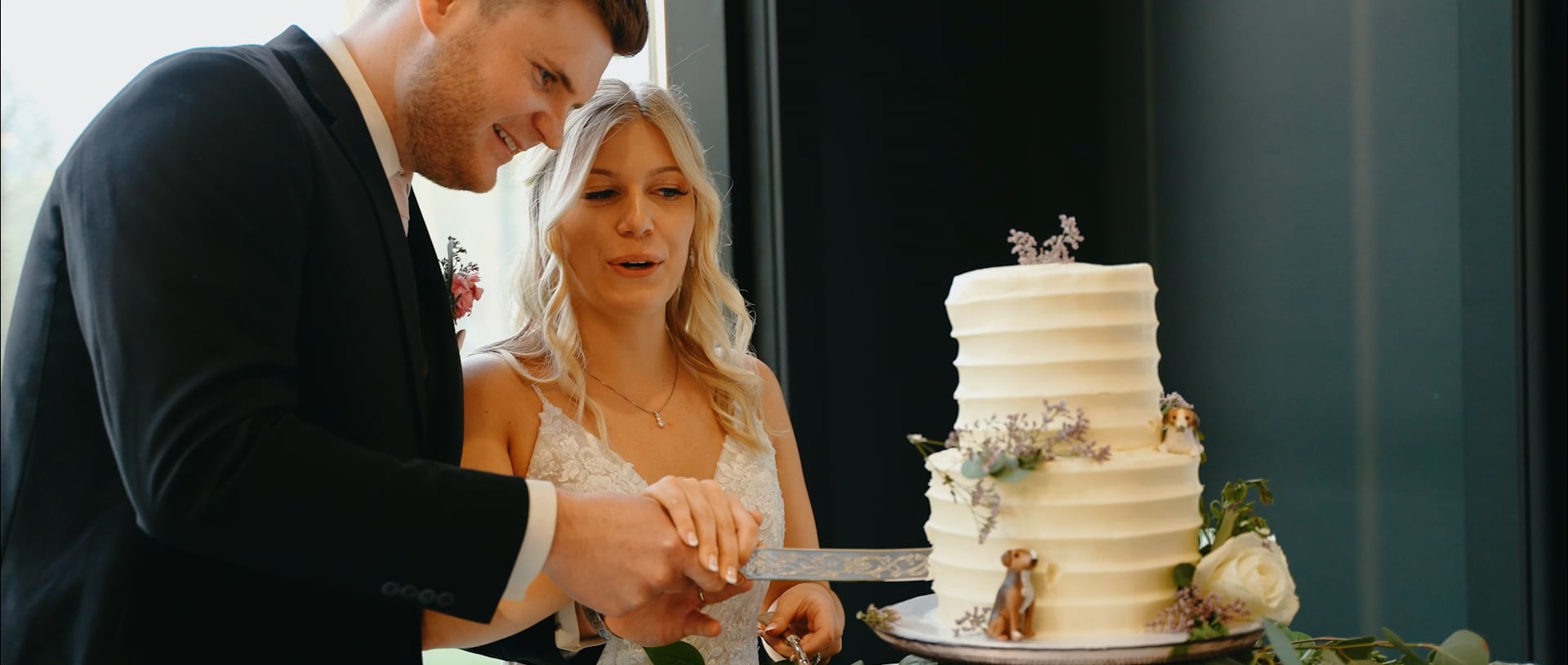 Olivia + Andrew | Cake Cutting on Vimeo