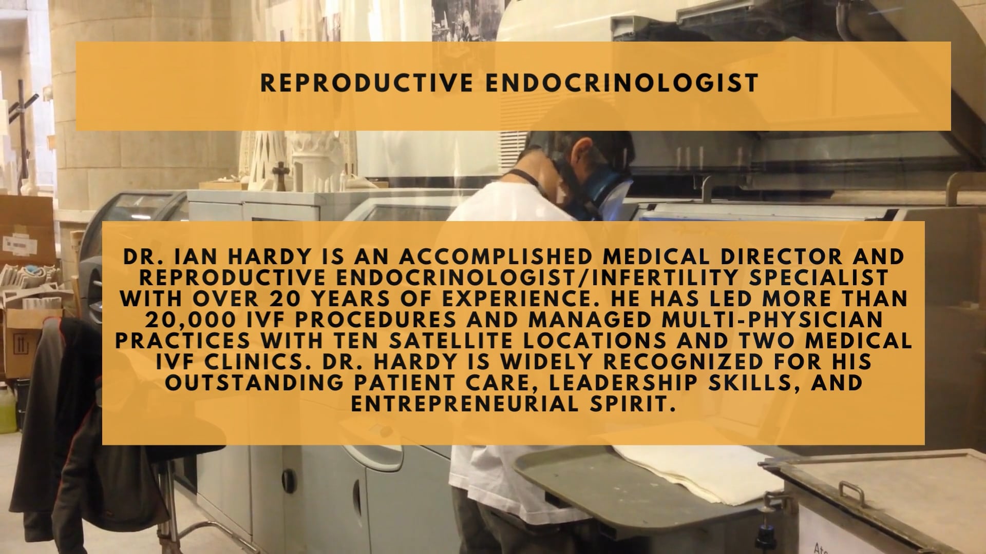 Dr. Ian Hardy - An Accomplished Medical Director on Vimeo