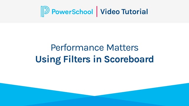 Performance Matters Video Tutorials - Using Filters in Scoreboard on Vimeo