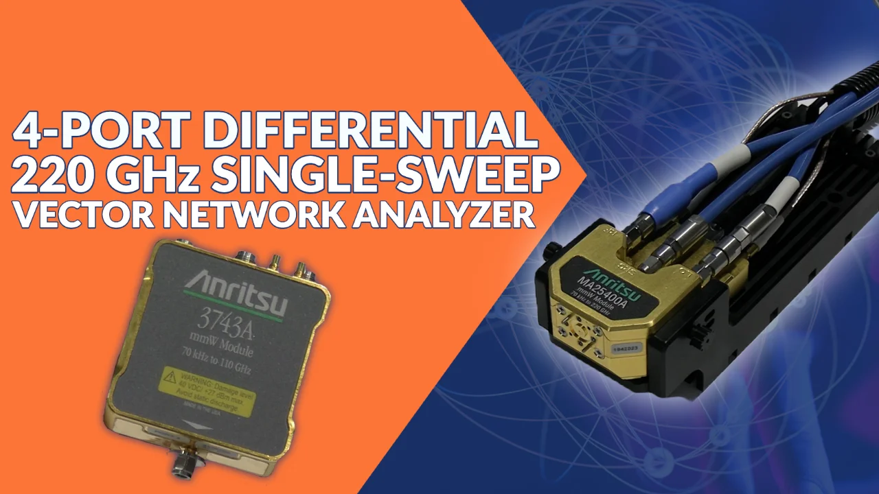 Four-Port Differential 220 GHz Single-Sweep VNA Serves D- and G-band ...