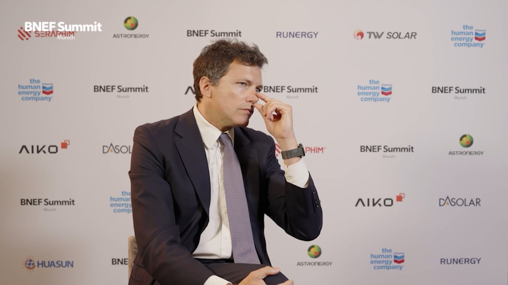 BNEF Summit Munich 2023, Interview With Eliano Russo, Head of 3Sun Gigafactory on Vimeo