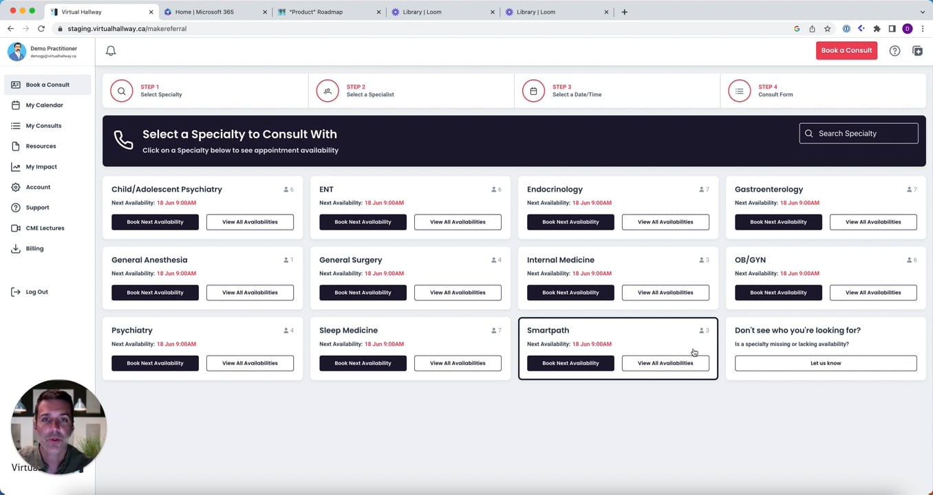 PCP - Upgrade to Virtual Hallway On-Demand Feature on Vimeo