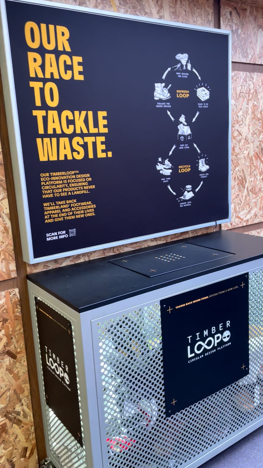 Timberland Boot Recycling and Customization Station on Vimeo