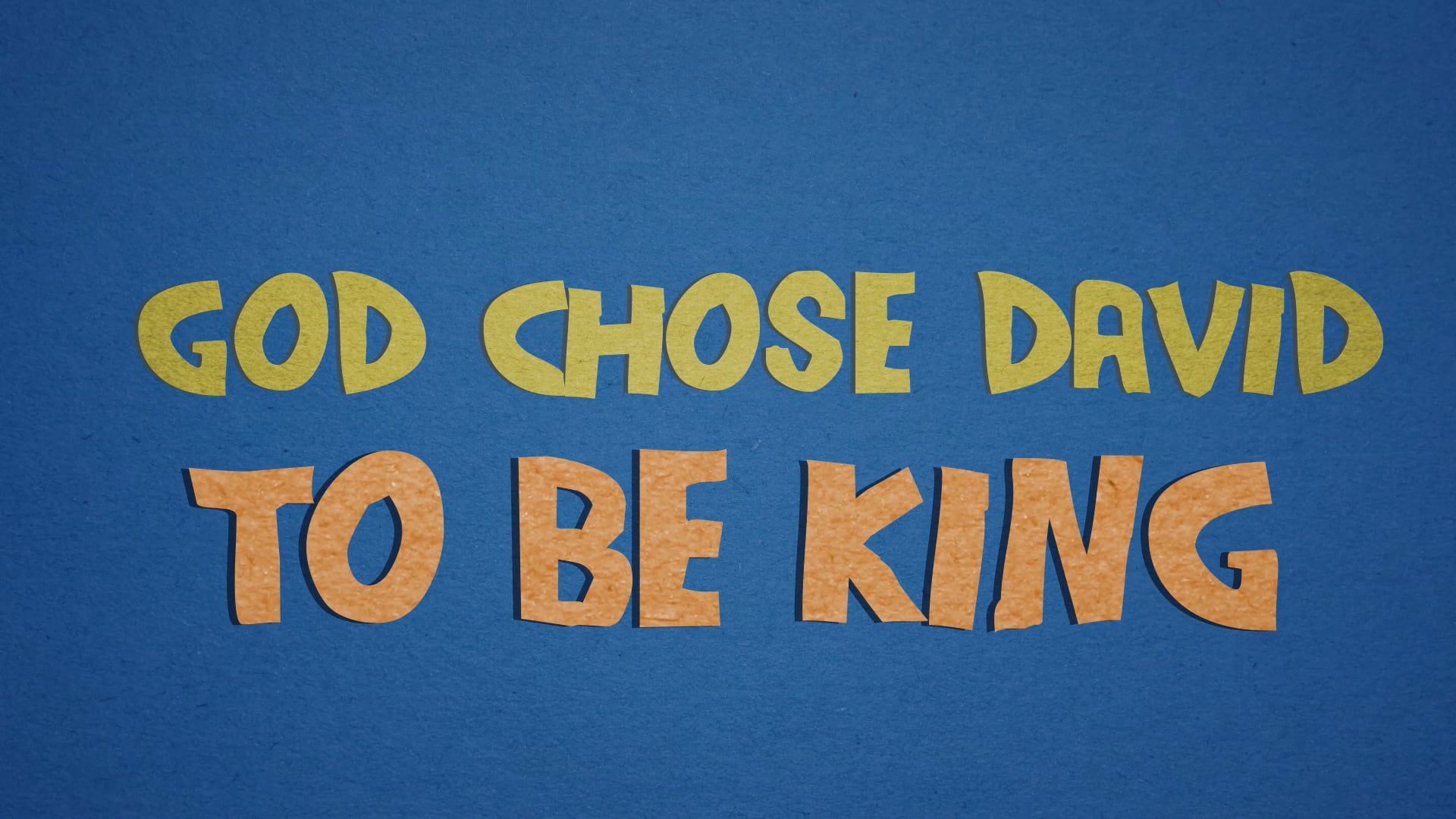 Bible Story Video: God Chose David To Be King on Vimeo