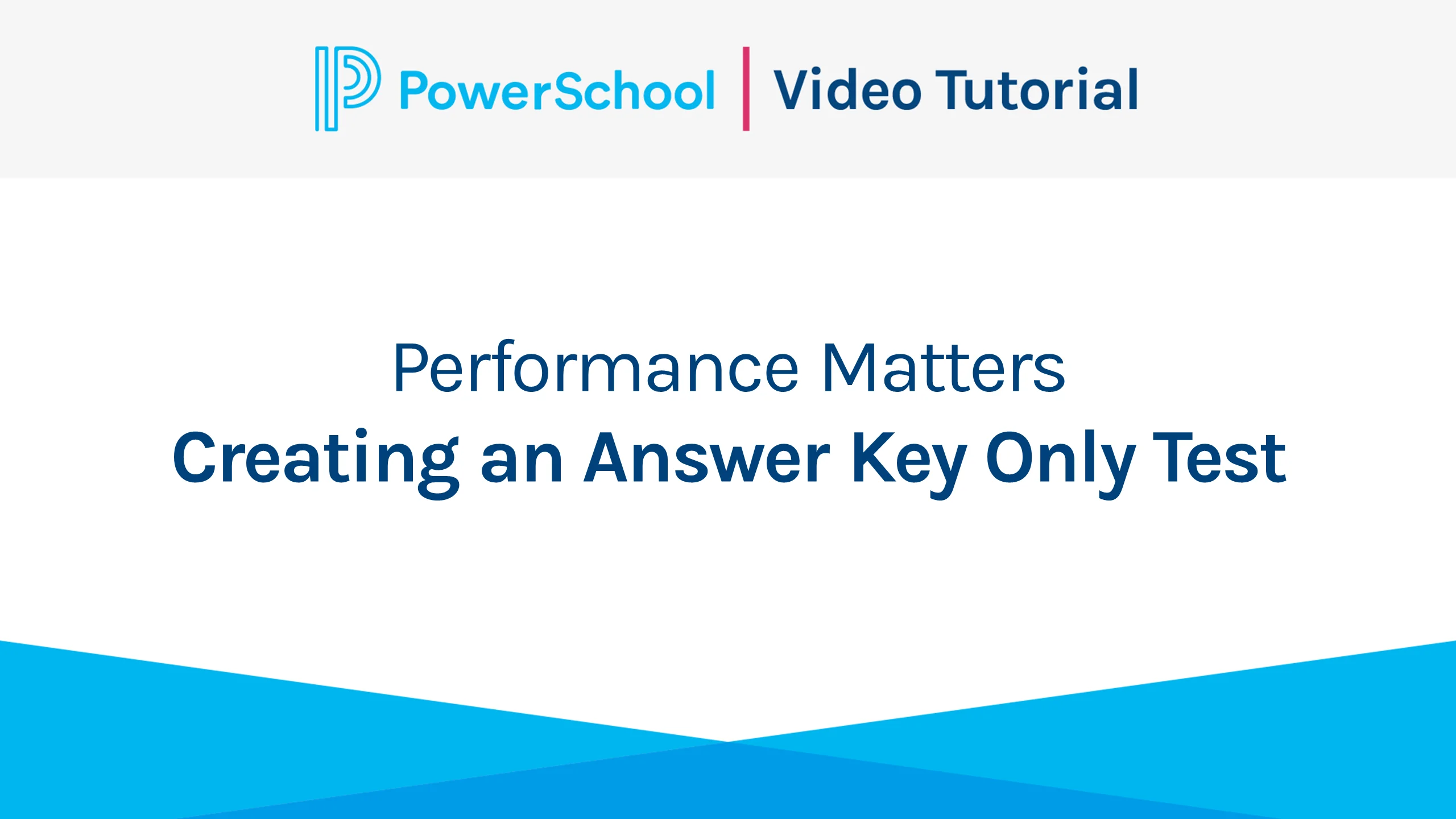 Performance Matters Video Tutorials - Creating AKO Tests on Vimeo