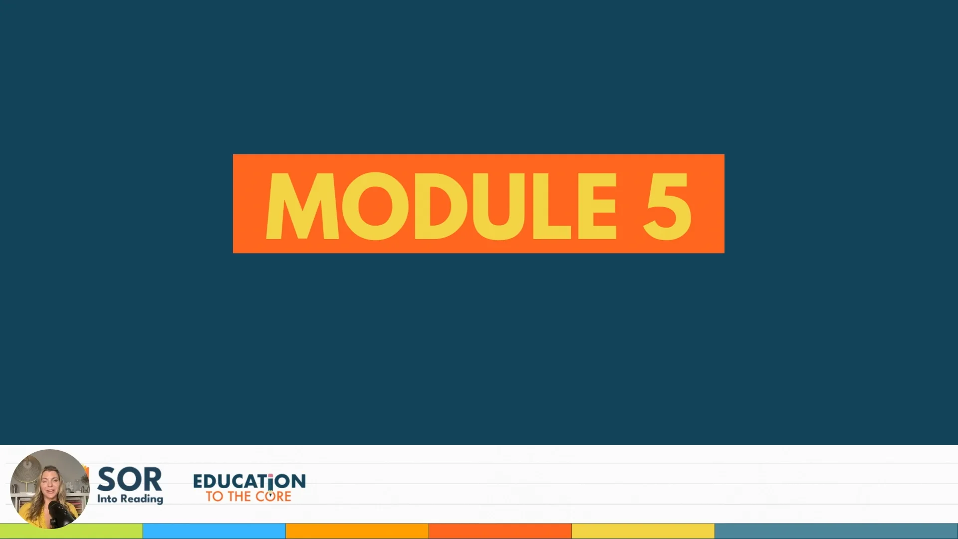 SoR Into Reading Module 5 on Vimeo
