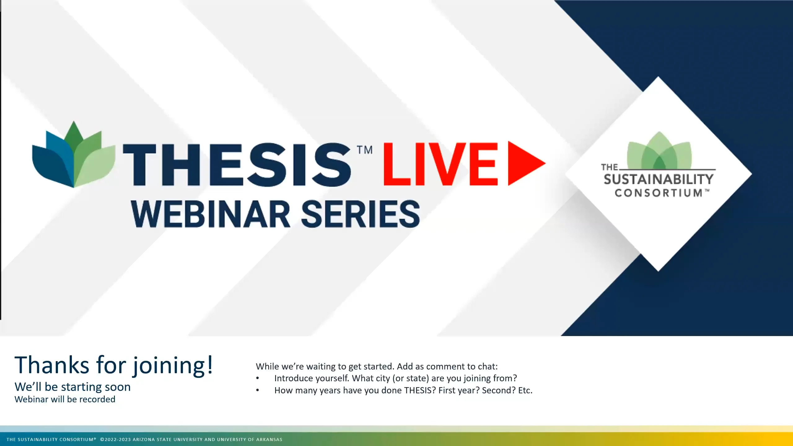 Getting Started with THESIS Data Collection