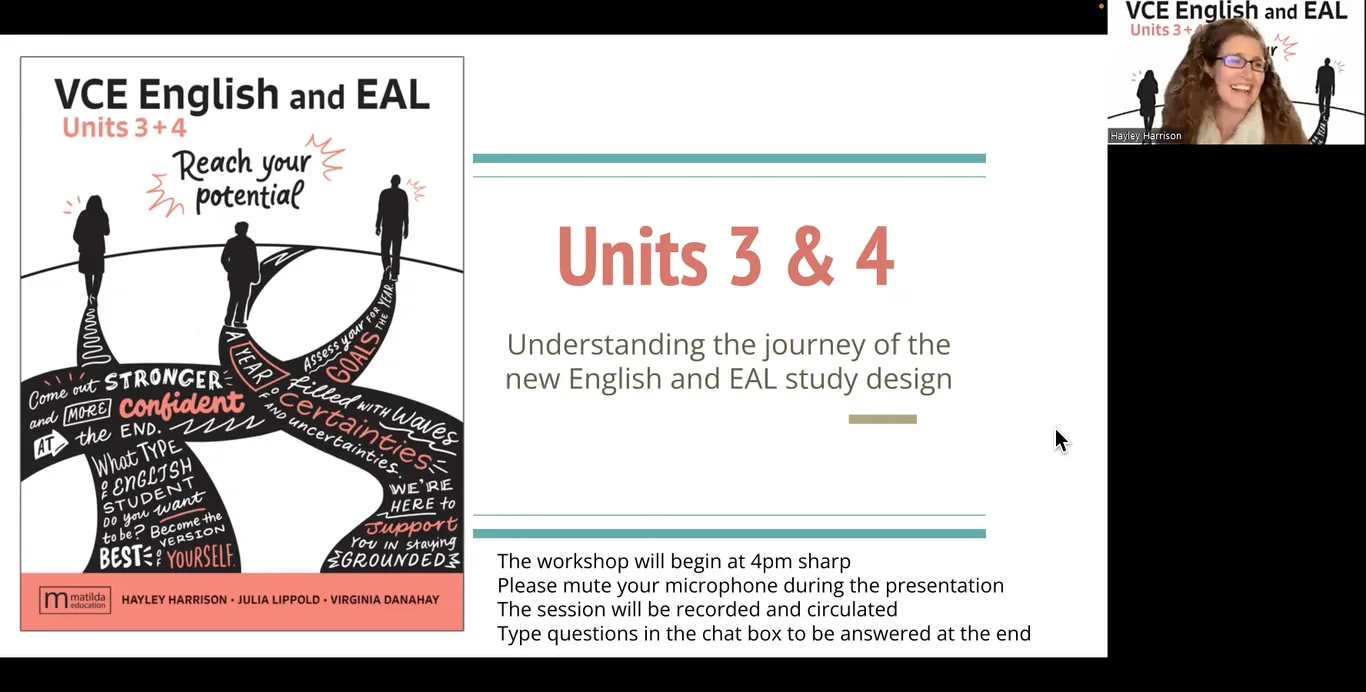 Webinar: Get set for success in English and EAL Units 3 & 4 in 2024 (21 ...