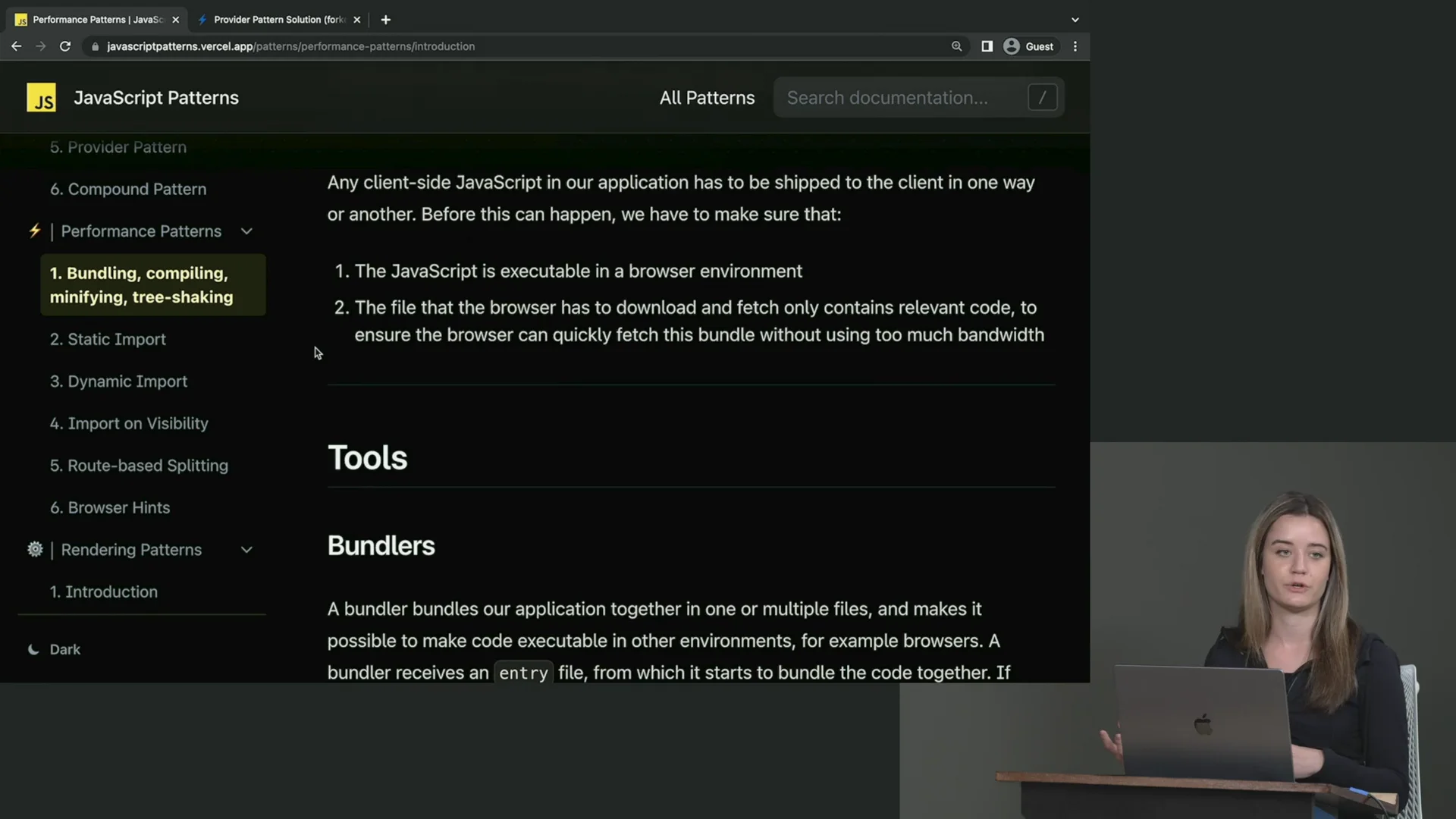 Bundling & Compiling - A Tour of JavaScript & React Patterns on Vimeo
