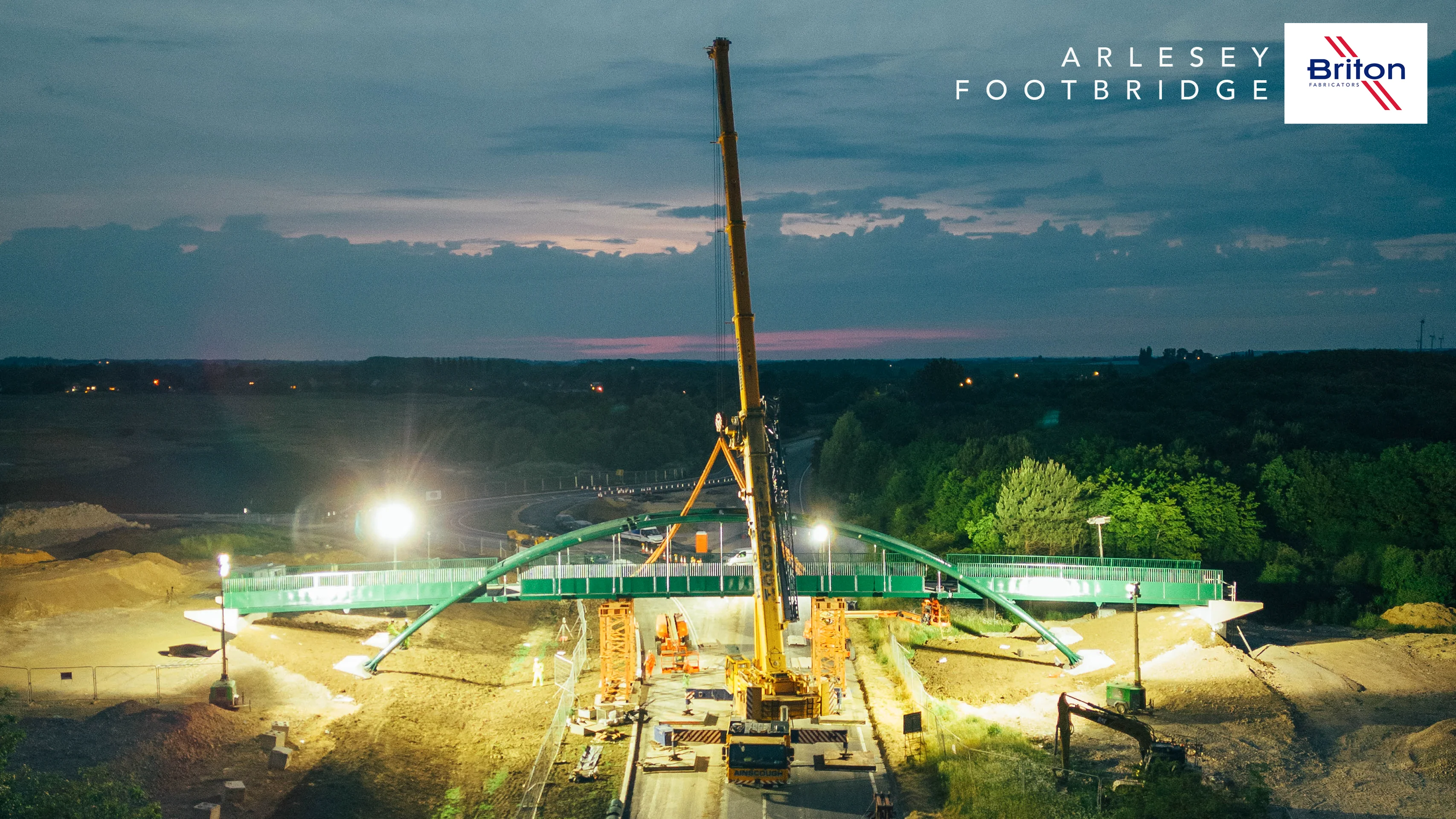 Briton Fabricators | Arlesey Footbridge Installation
