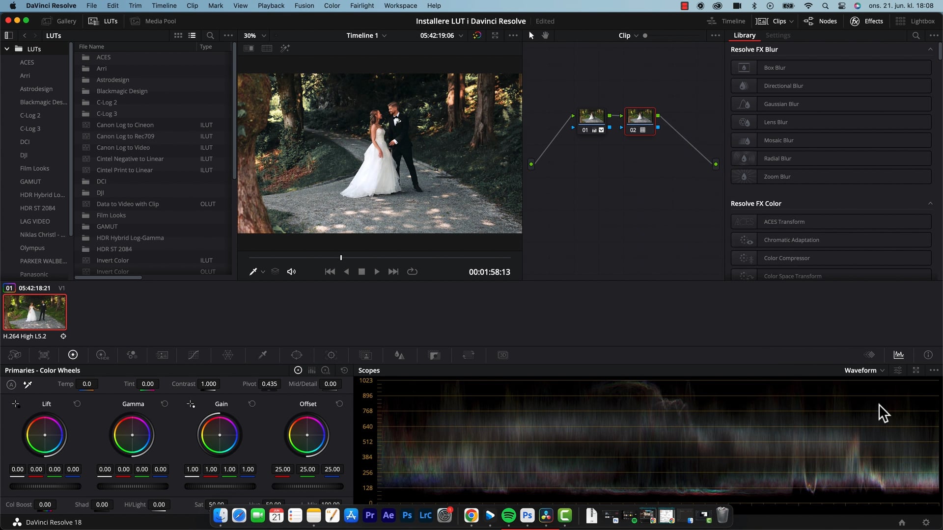 Installere Lut til Davinci Resolve on Vimeo