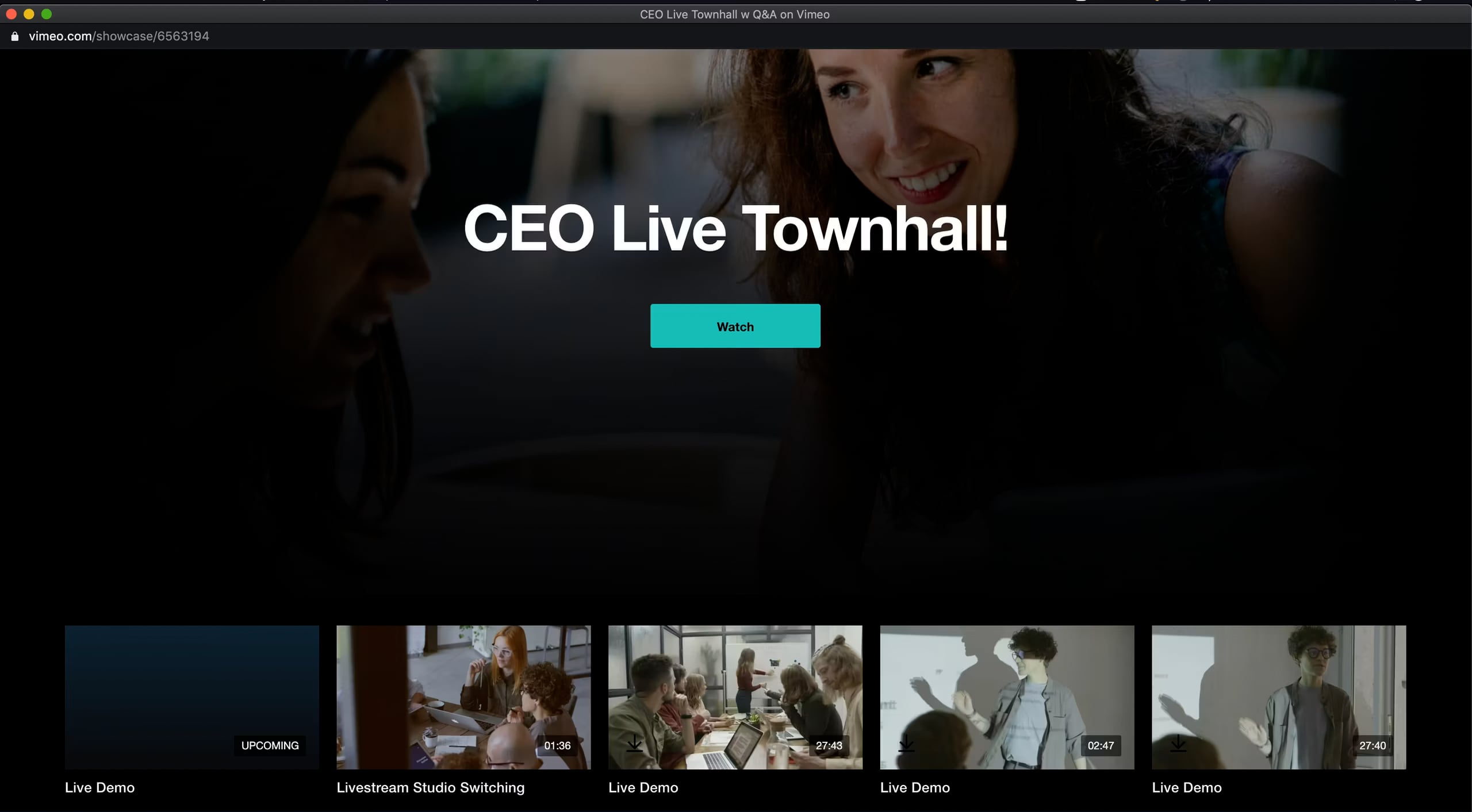 New Demonstration of Live on Vimeo