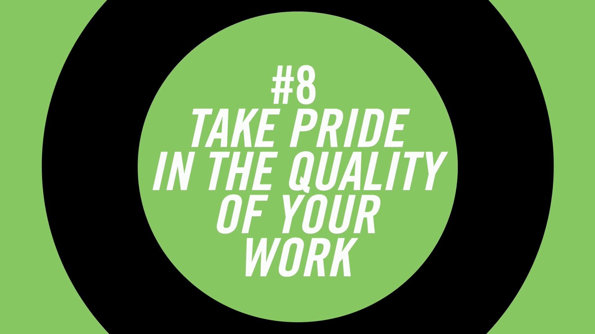 SOS Core Fundamental #8- TAKE PRIDE IN THE QUALITY OF YOUR WORK- Nate ...