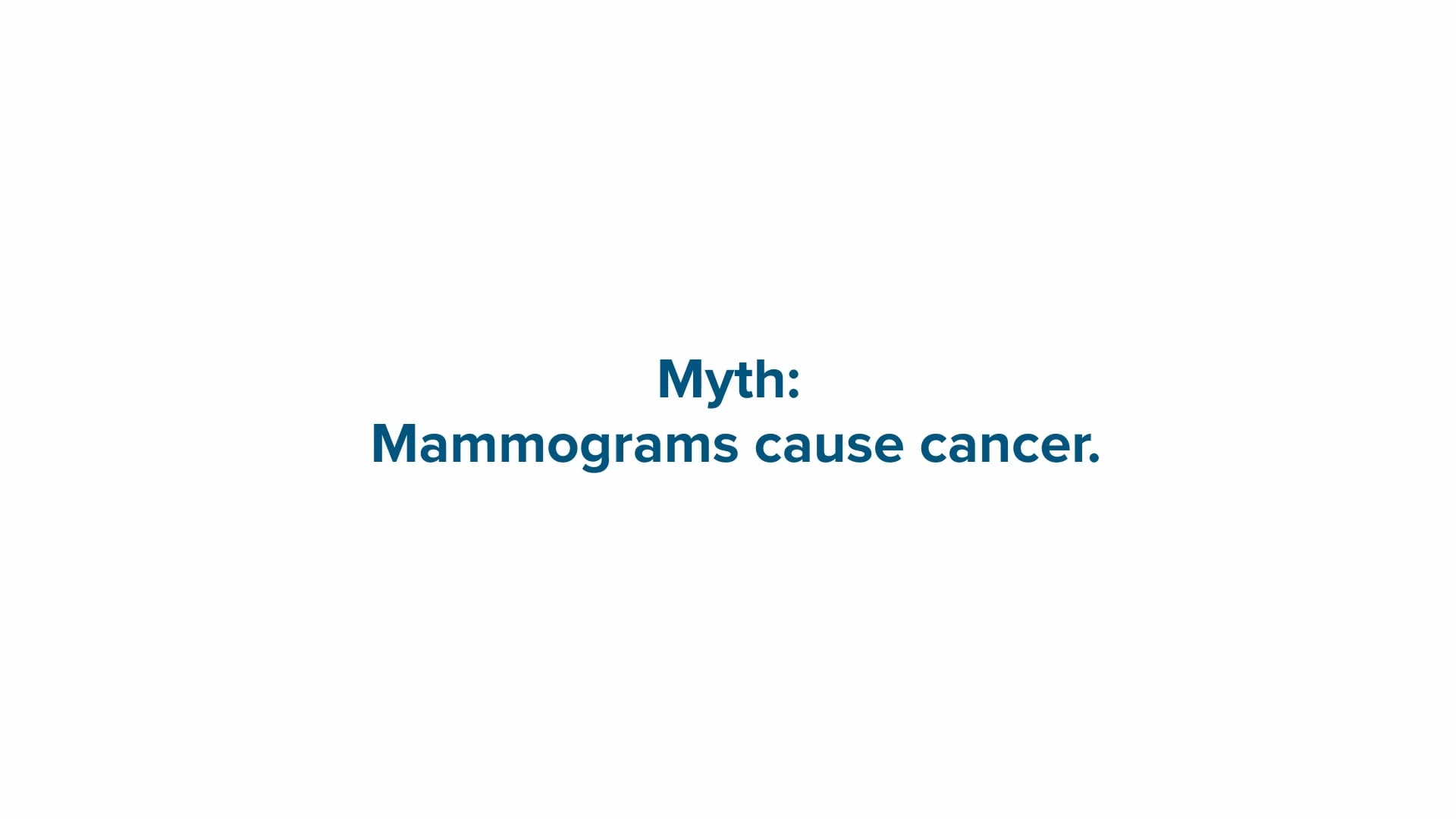 Mammogram Myth #1 on Vimeo