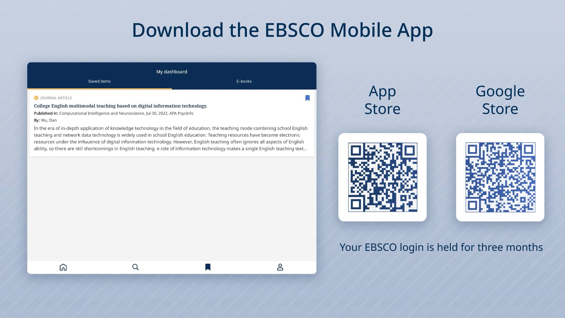 How EBSCO Can Help Using the EBSCO Mobile App on Vimeo
