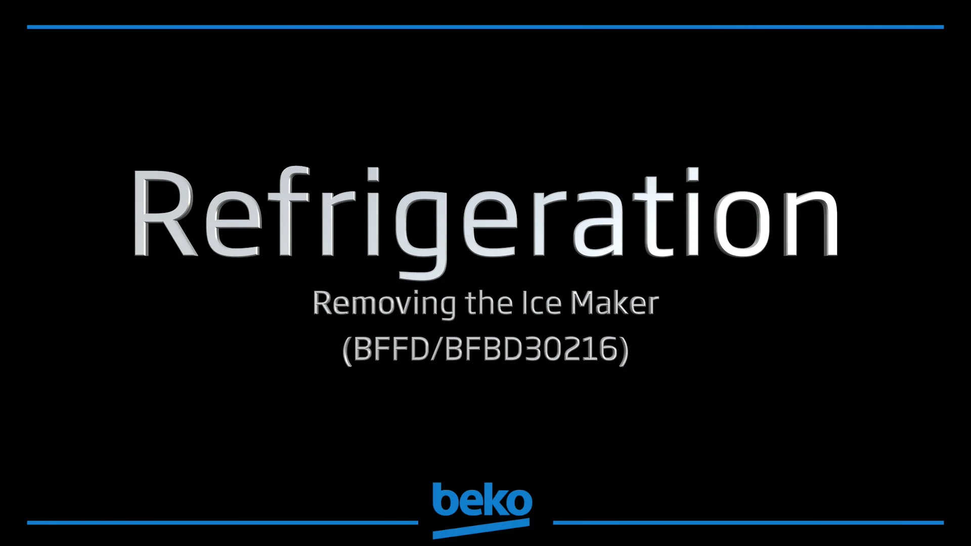 Beko Technical Training Videos - Refrigeration - Removing The Ice Maker ...