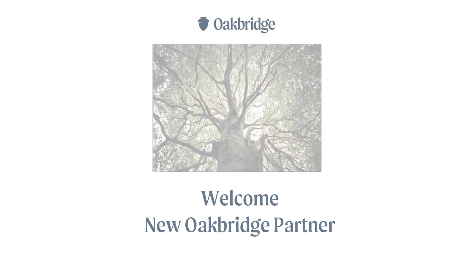 Welcome to Oakbridge on Vimeo