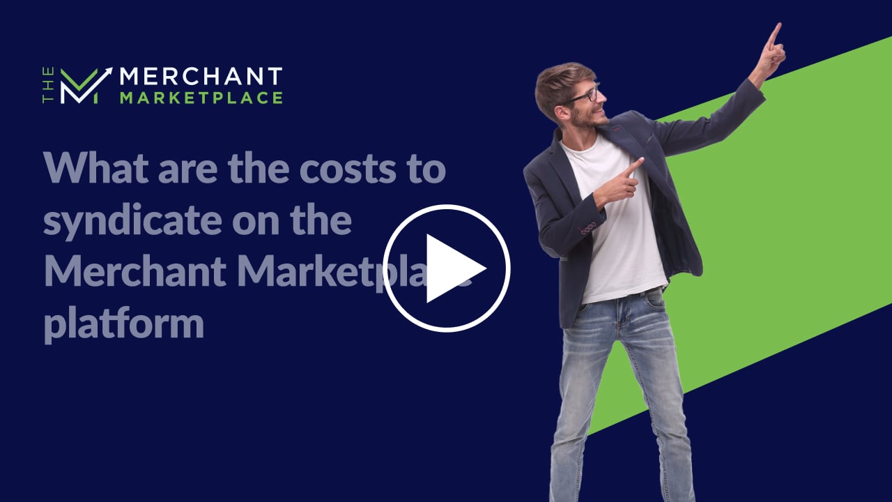 What are the costs to syndicate on the Merchant Marketplace platform on ...