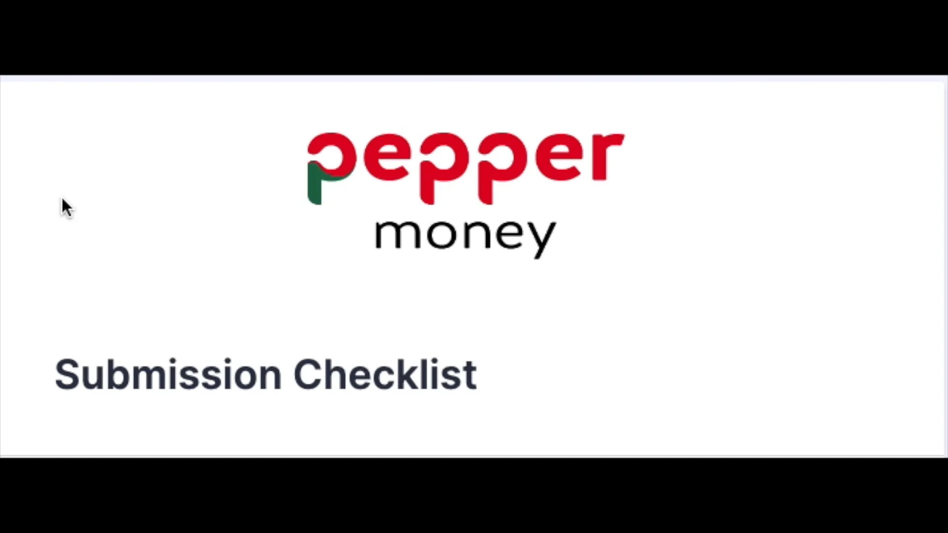 Pepper Submission Checklist Video Guide on Vimeo