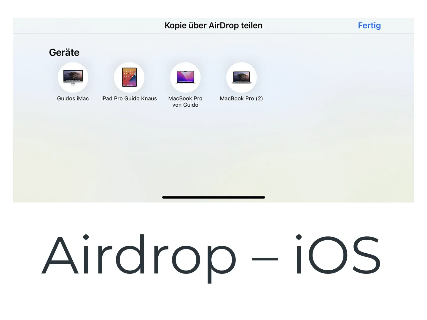 Airdrop – iOS